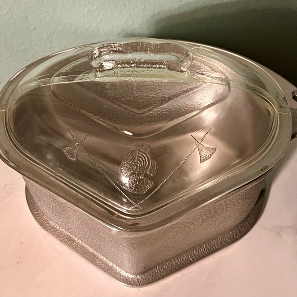 Kitchen | Vintage Guardian Service Cast Aluminum Glass Heartshaped ...